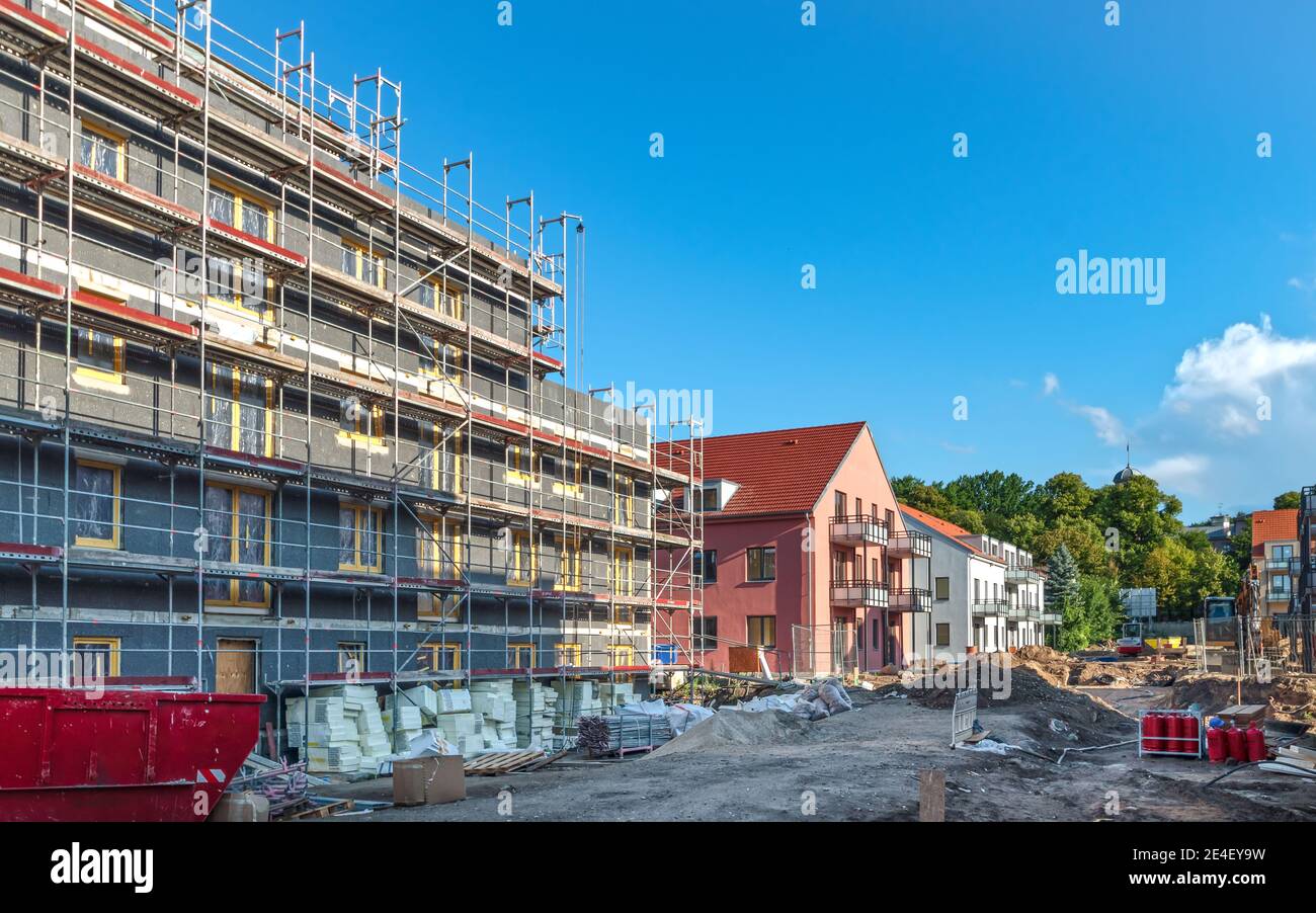 construction site of new homes Stock Photo - Alamy