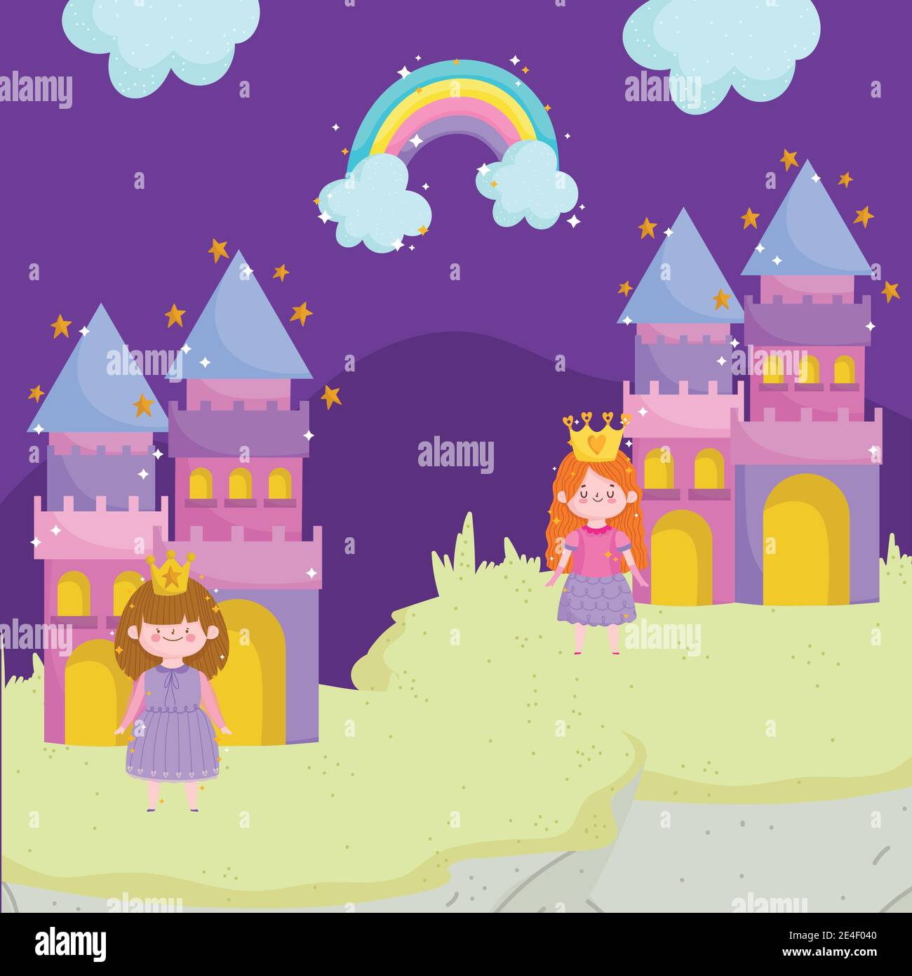 Beautiful castles Stock Vector Images - Alamy
