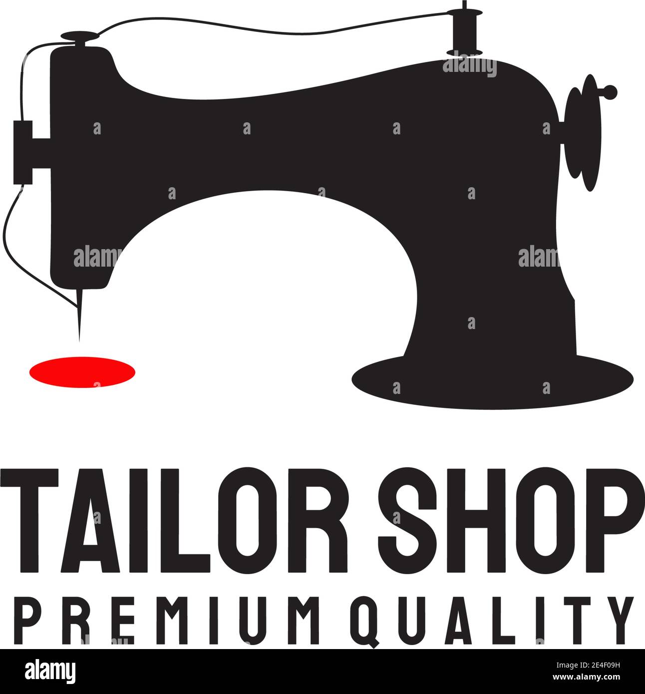 Sewing machine logo design template for tailor shop Stock Vector Image ...