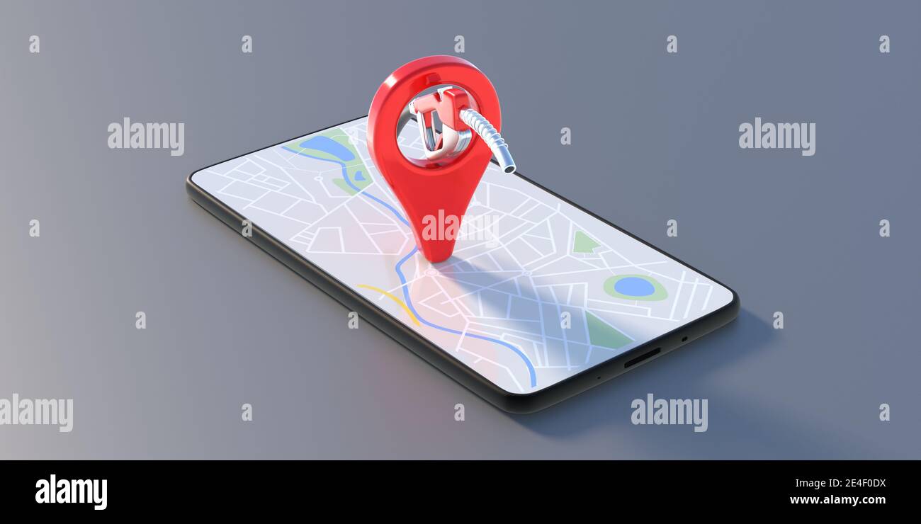 Map of oil city hi-res stock photography and images - Alamy