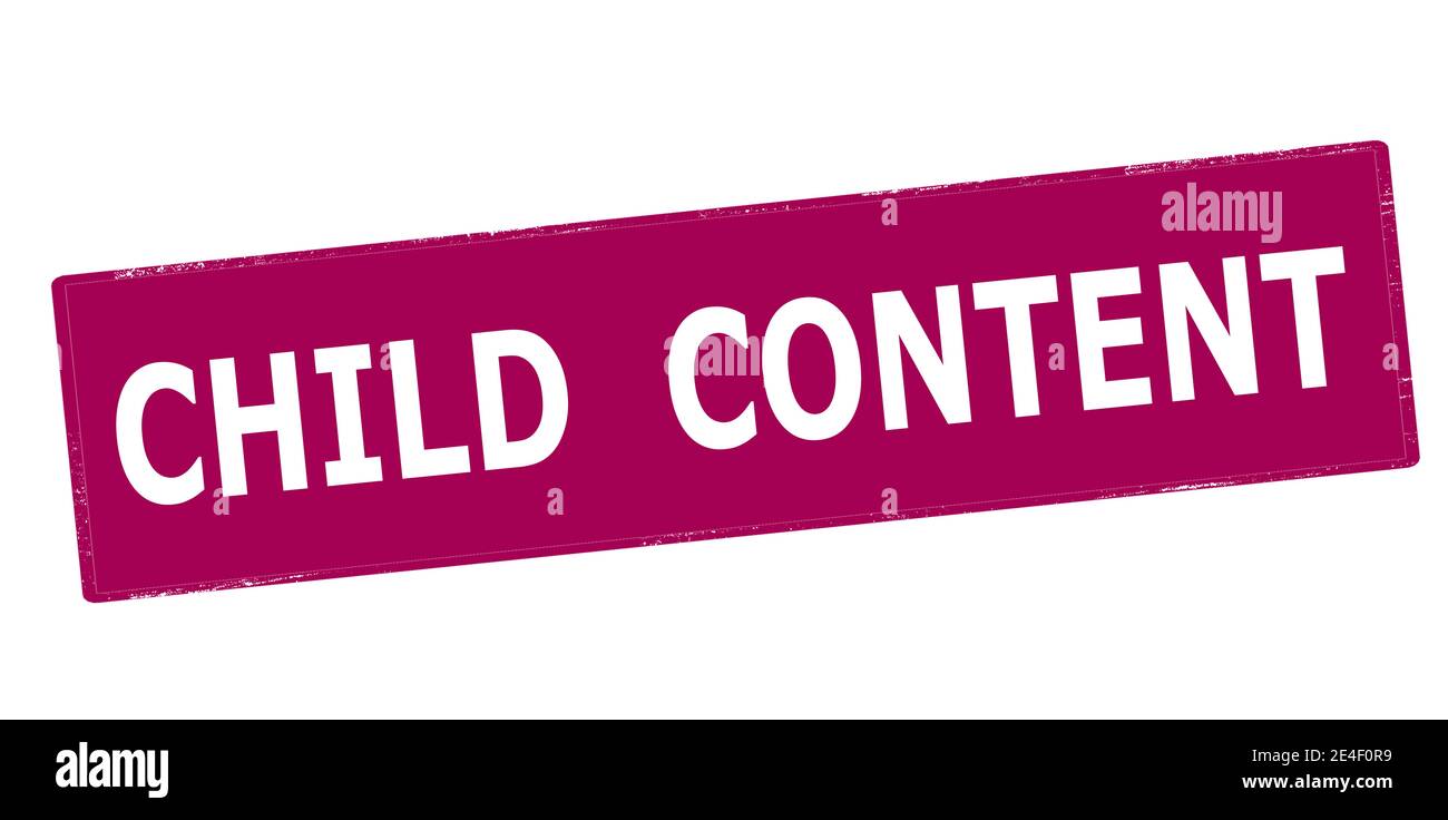 Rubber stamp with text child content inside, vector illustration Stock ...