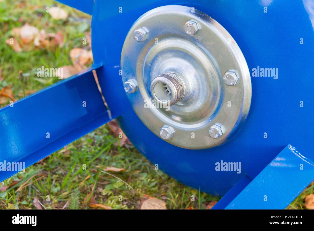 Blue metal water tank for 50 liters of water Stock Photo - Alamy