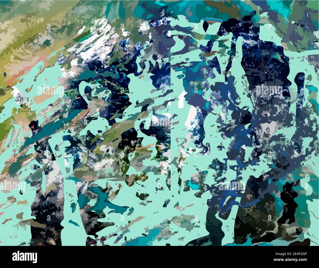 Illustration mixed paint texture Stock Vector Images - Alamy