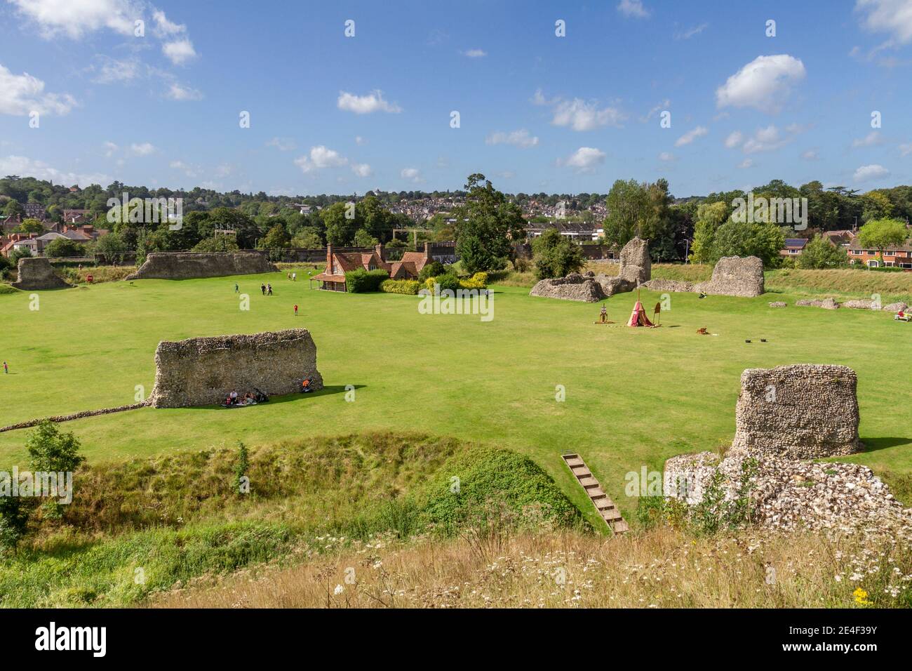Historic motte and bailey castle hi-res stock photography and images ...