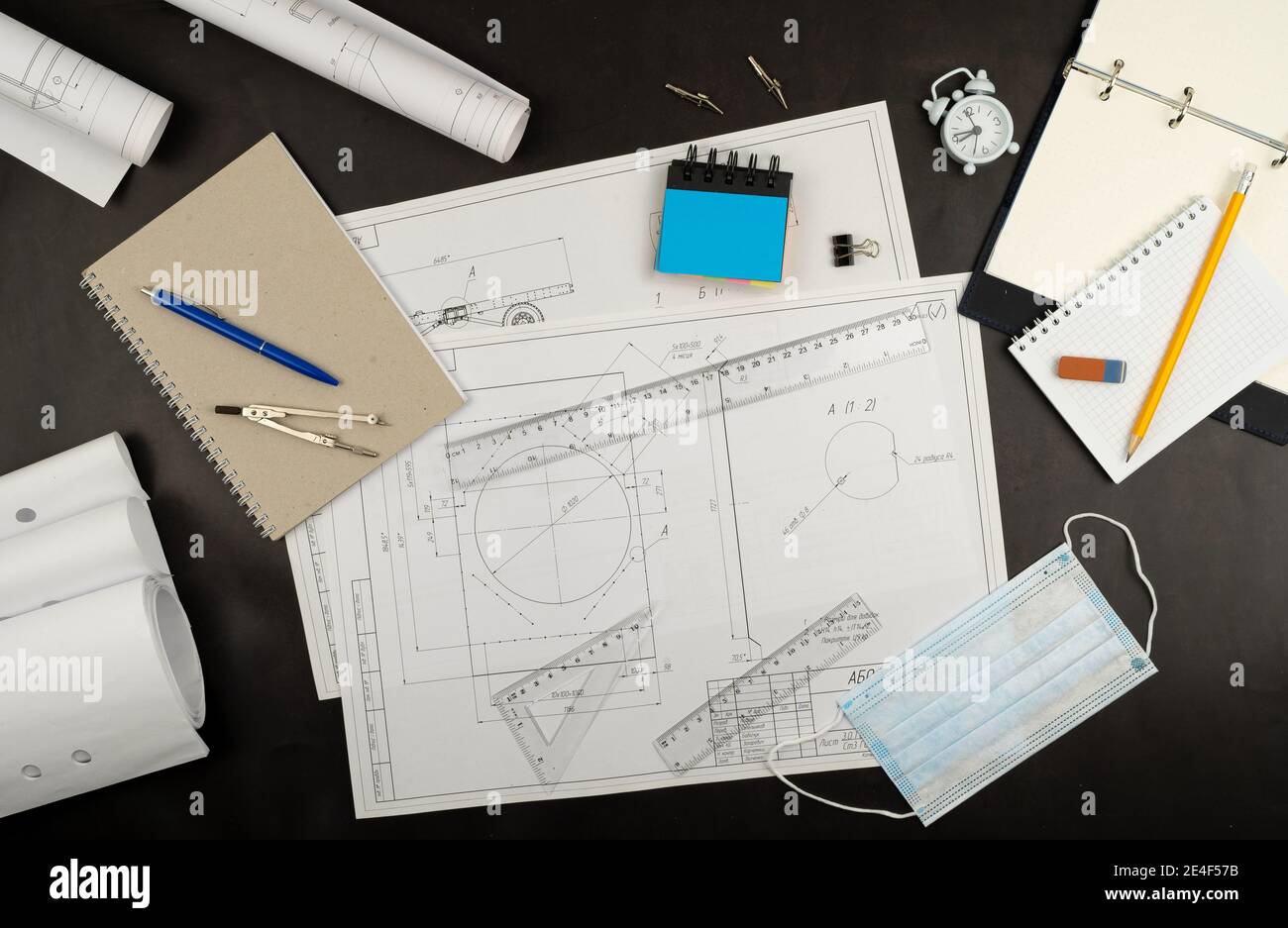Engineer ruler hi-res stock photography and images - Alamy