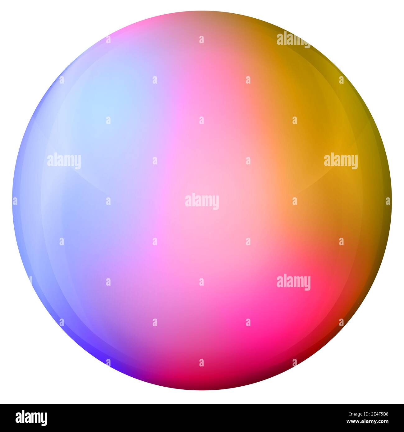 Glass colorful ball or precious pearl. Glossy realistic ball, 3D ...