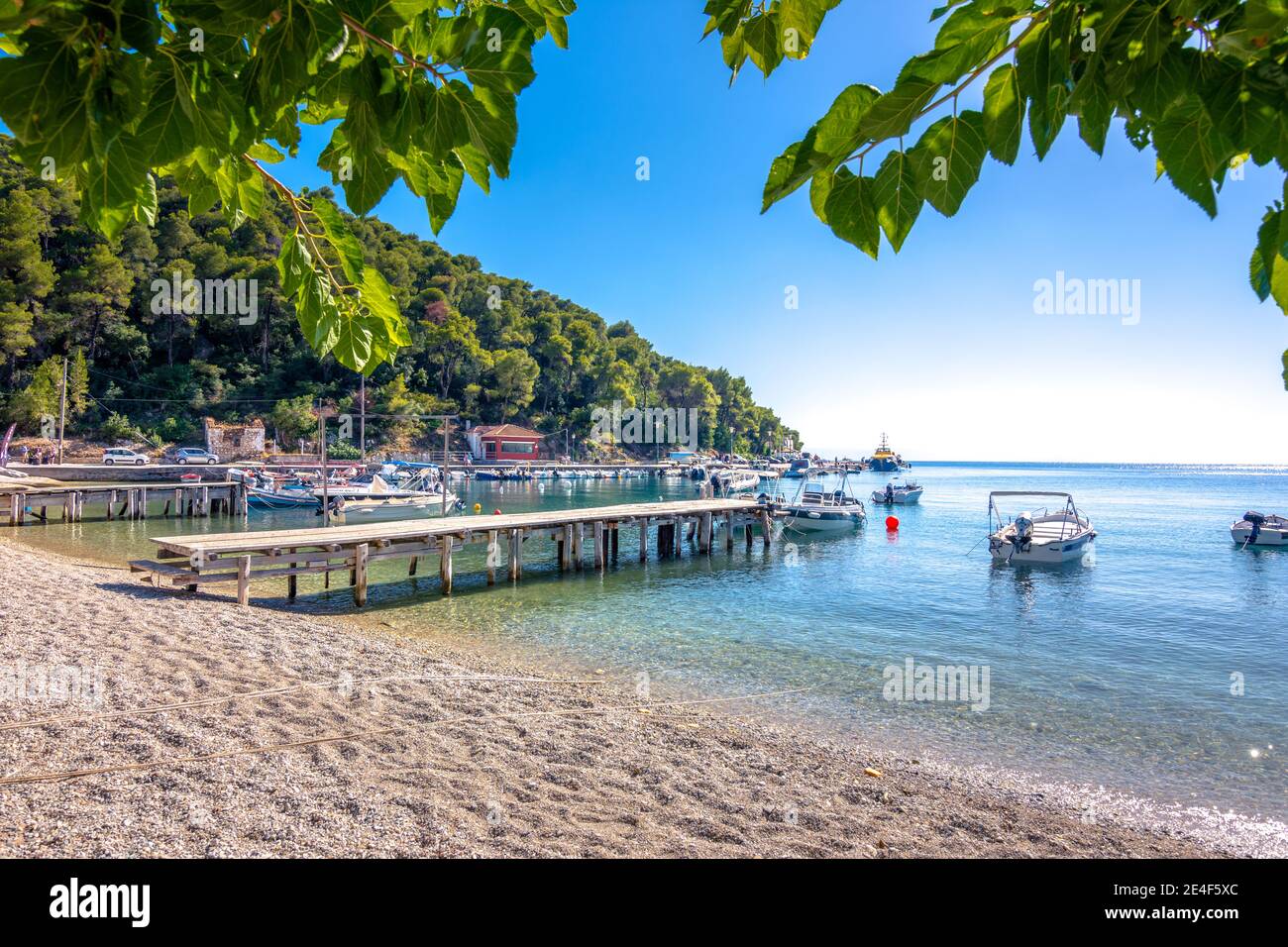 Amazing beach of Agnontas, Skopelos, Greece Stock Photo - Alamy