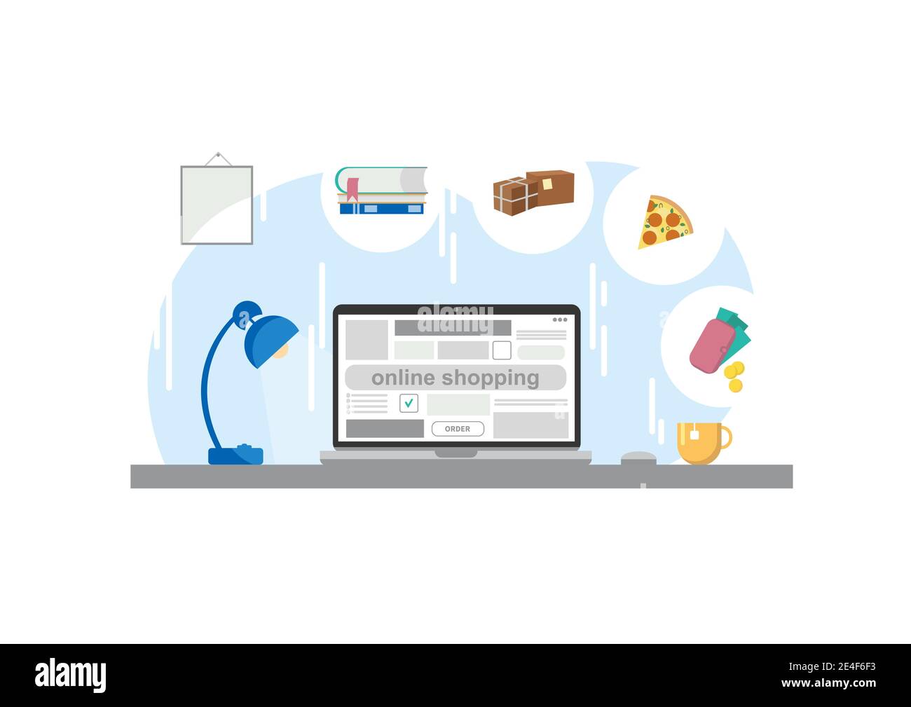 Buy online internet shopping Stock Vector Images - Alamy