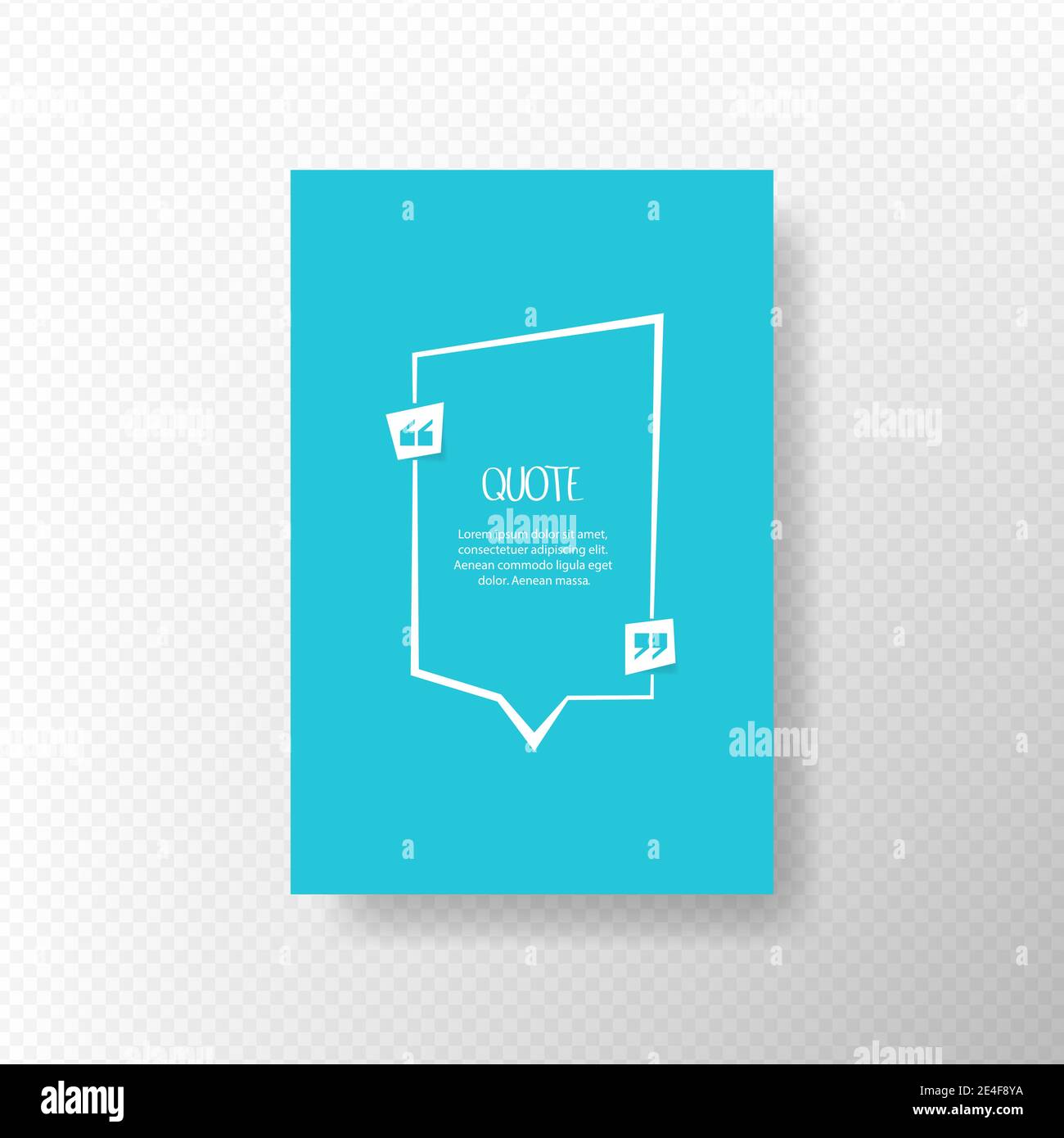 Square quote text bubble. Vector illustration Stock Vector Image & Art ...