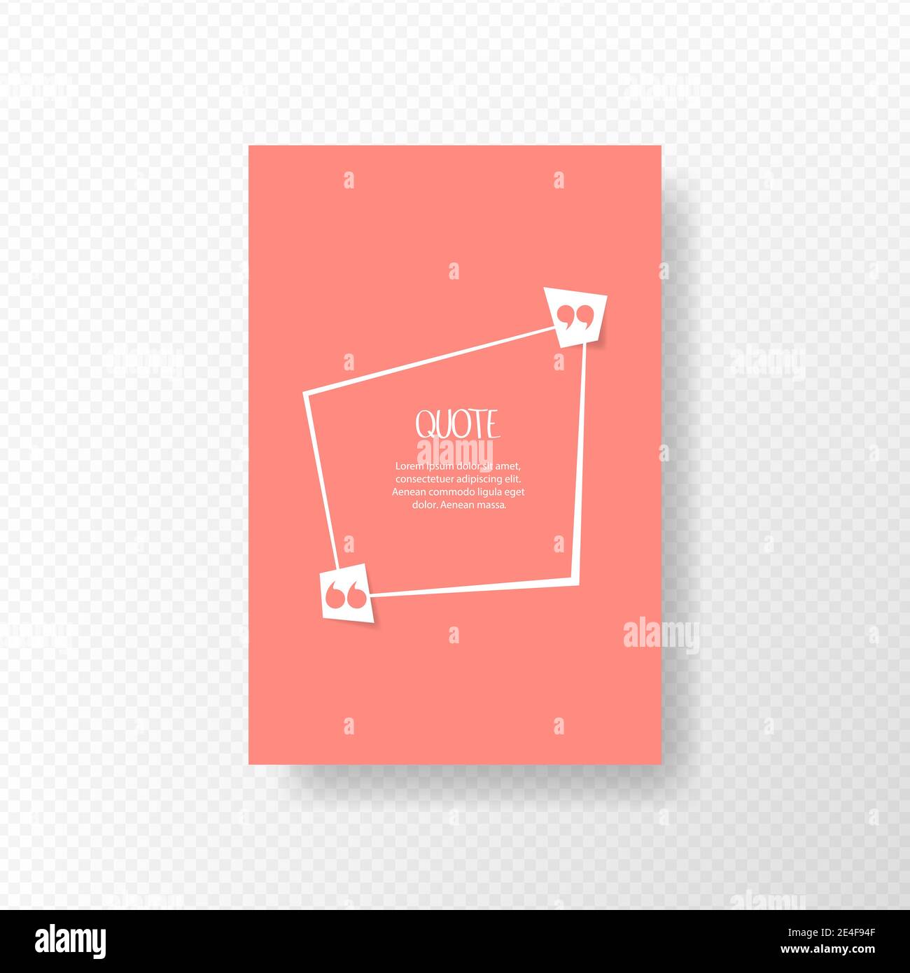 Quote background vector. Creative Modern Material Design Quote template ...