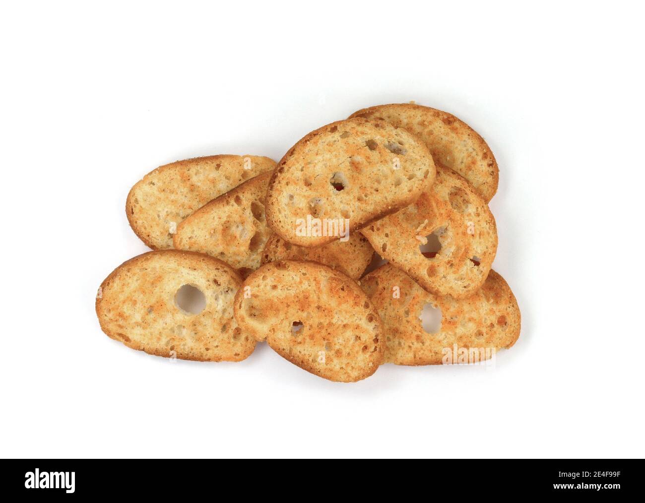 Bake rolls. Mini bread chips isolated on white background Stock Photo ...