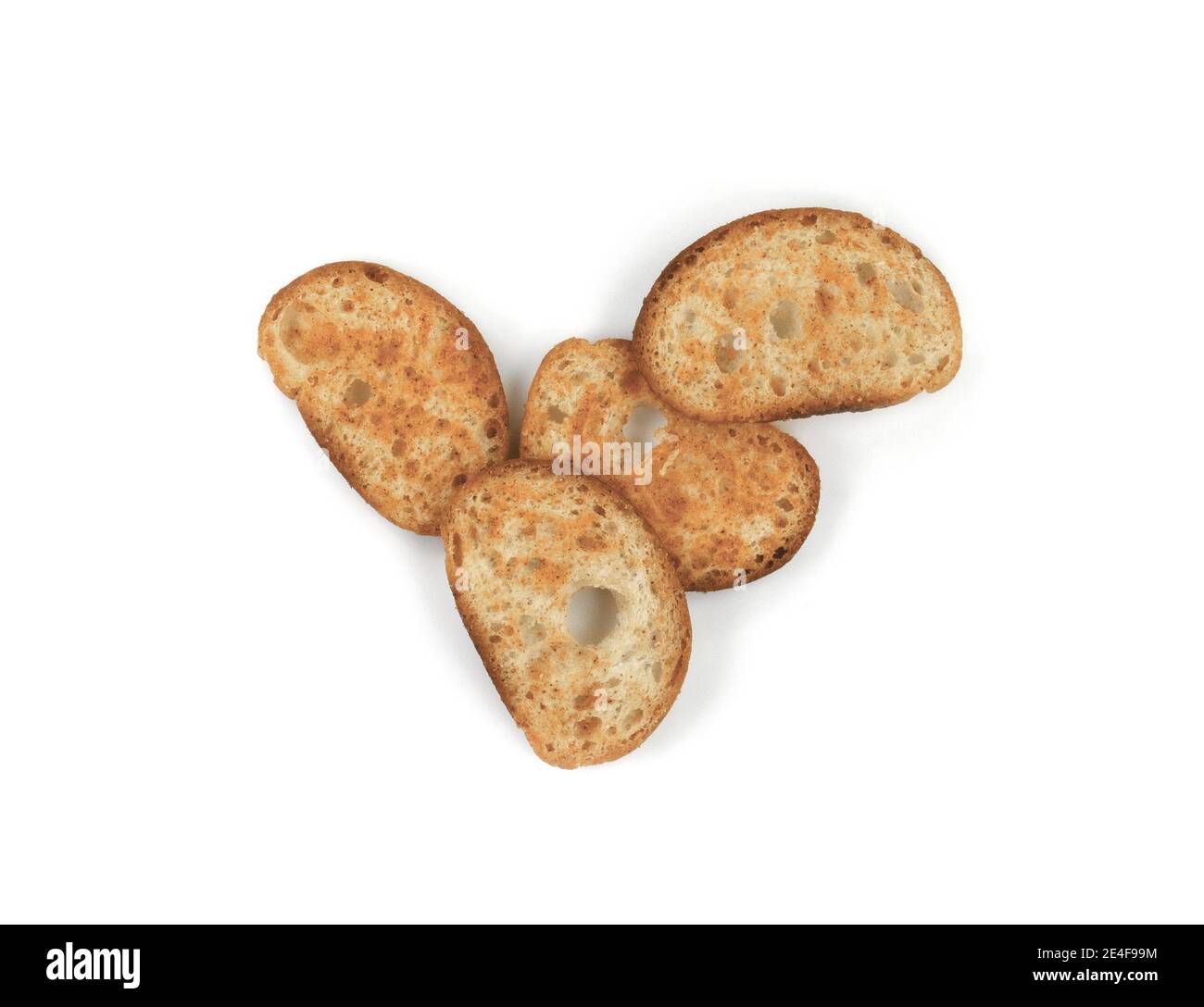 Bake rolls. Mini bread chips isolated on white background Stock Photo ...