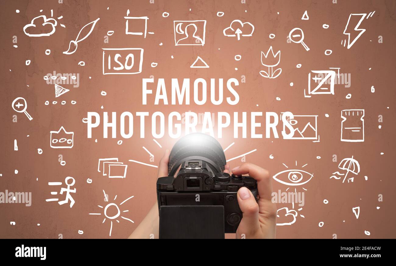 Hand taking picture with digital camera and FAMOUS PHOTOGRAPHERS ...