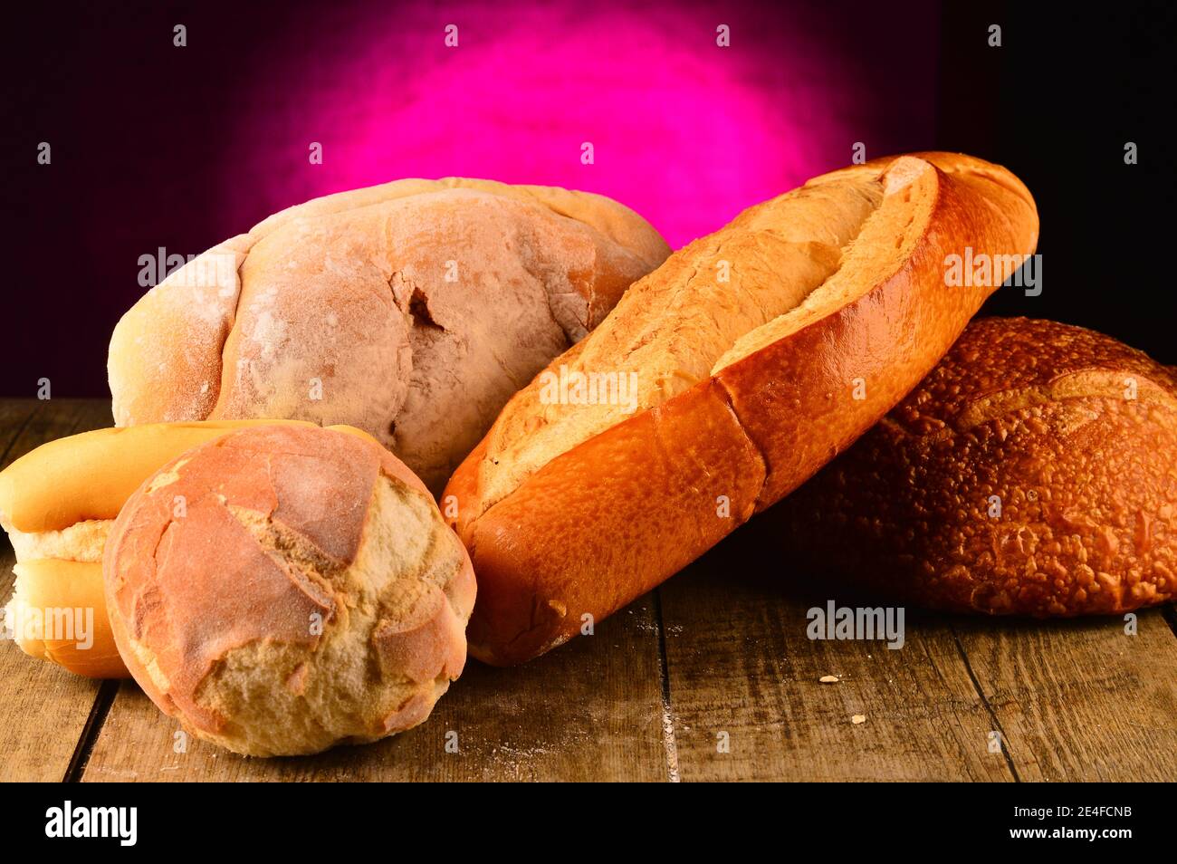 A mix of different kind of bread on the table Stock Photo - Alamy