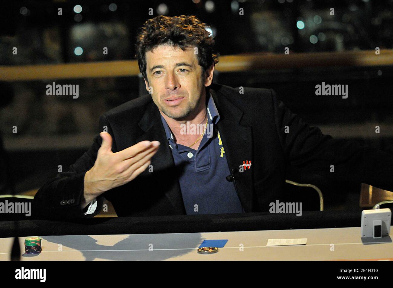 Patrick Bruel during the poker game " Le Poker change d'ere" Winamax ...