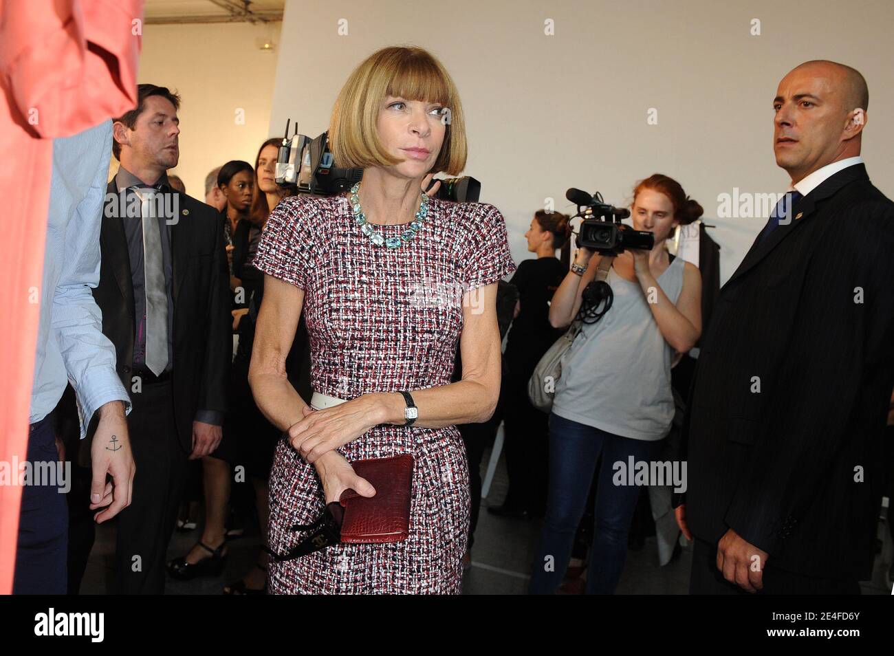 Vogue US Chief Editor Anna Wintour attending the Rochas Spring-Summer ...
