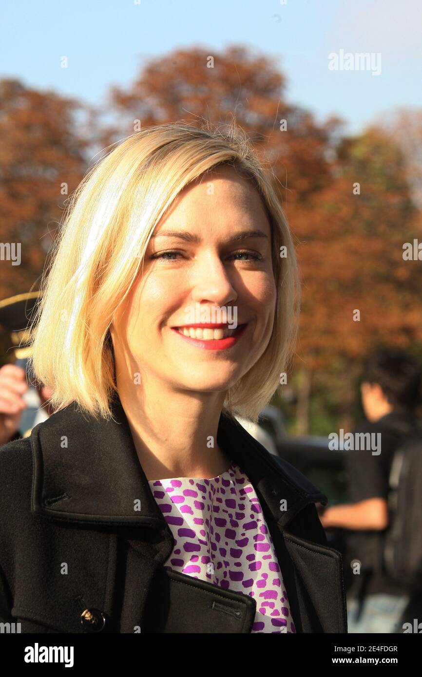 Marie-Josee Croze attending the Balenciaga Spring-Summer 2010 ready-to ...