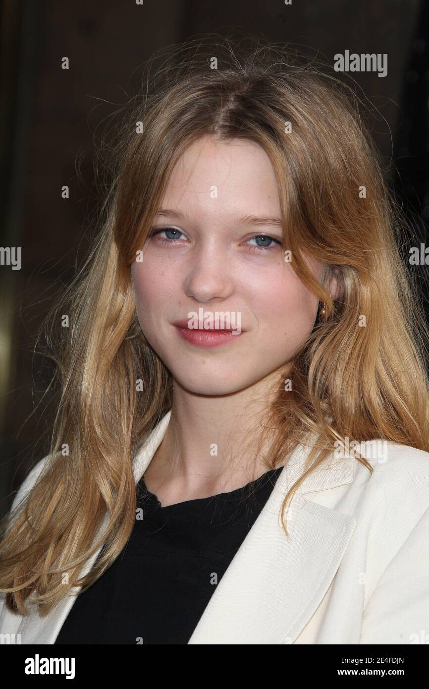 Lea seydoux attending the Balenciaga Spring-Summer 2010 ready-to-wear ...