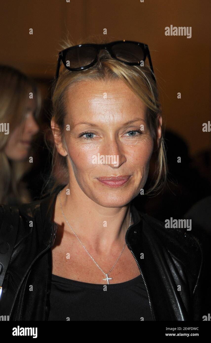 Estelle Lefebure attending the Balmain Spring-Summer 2010 ready-to-wear ...