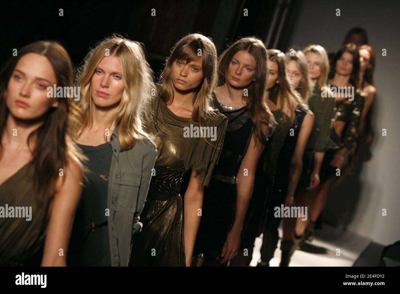 Models display creations by French designer Christophe Decarnin for ...