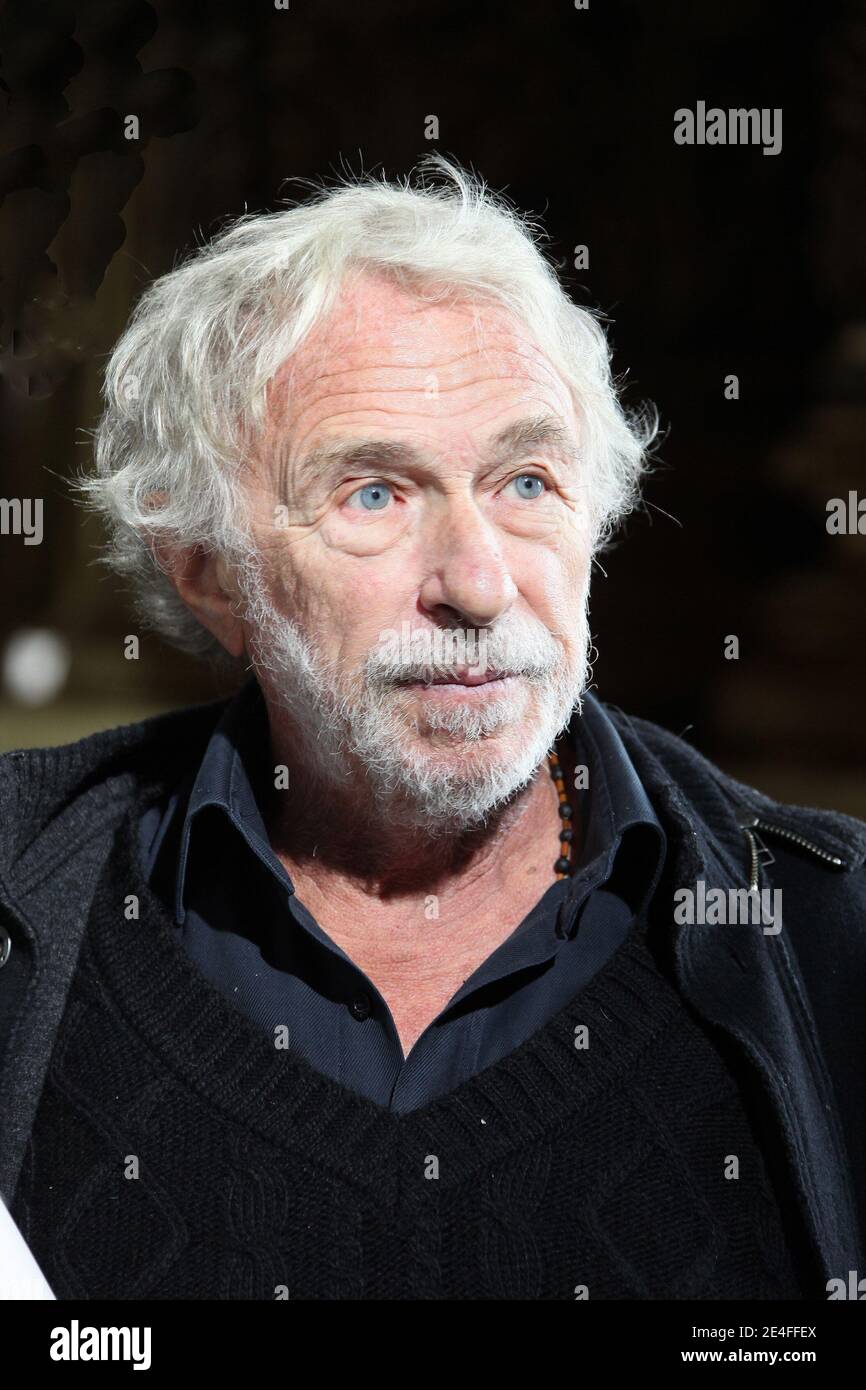 French actor Pierre Richard poses during the exhibition of Yoshitaka ...