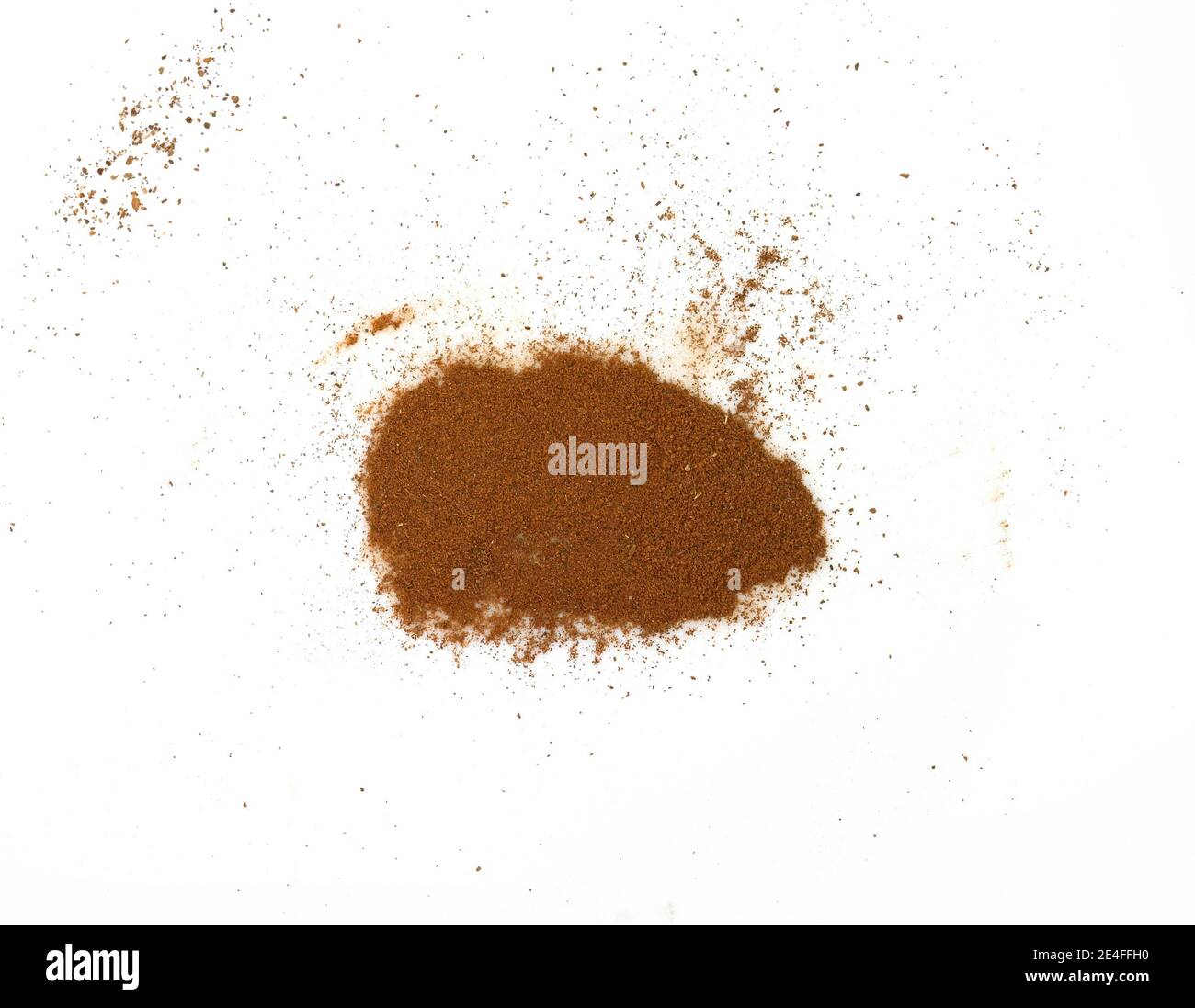 Spice cinnamon powder isolated on a white background. Cinnamon powder ...