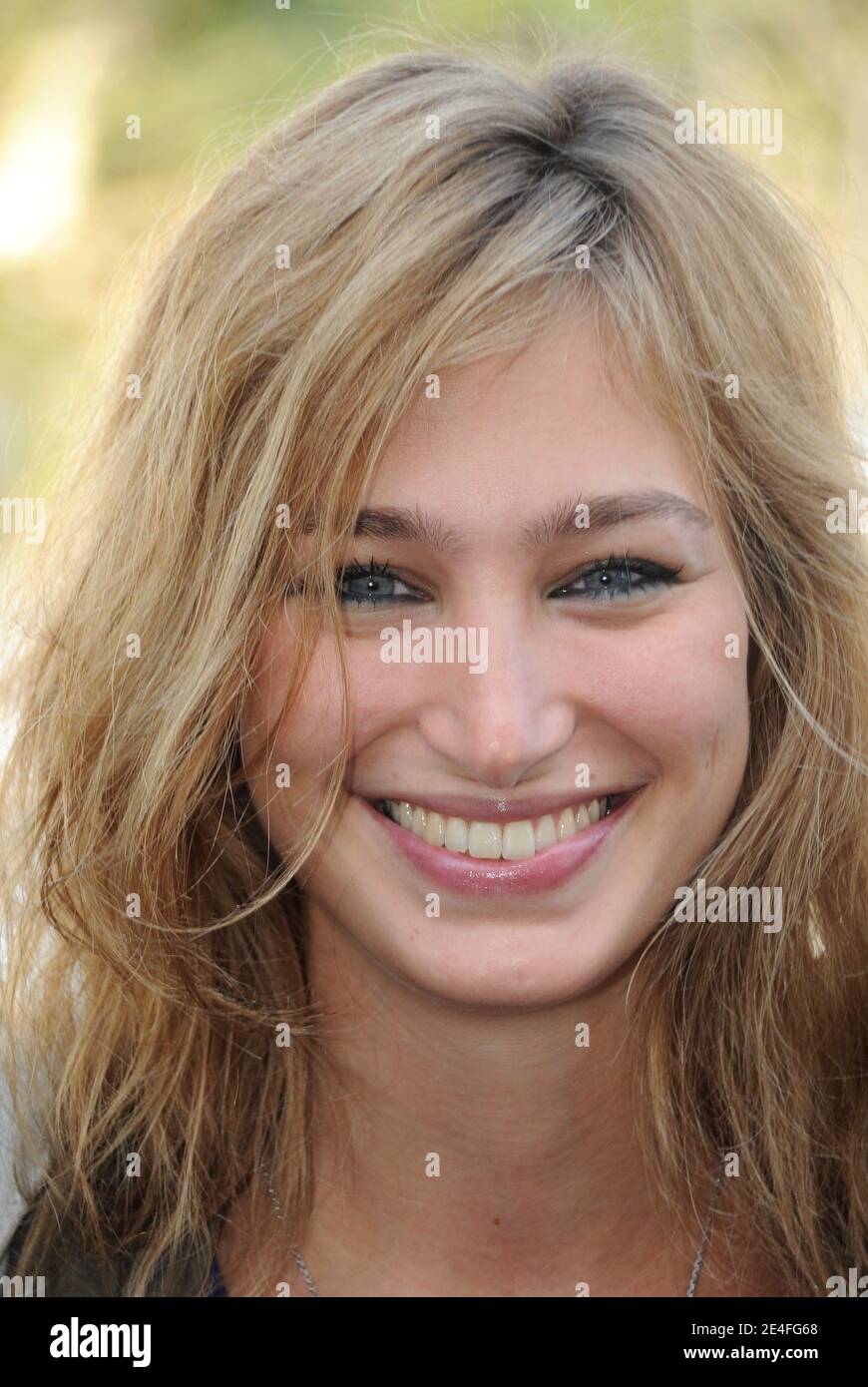 Pauline Lefevre arriving at the Cacharel's Spring-Summer 2010 ready-to ...
