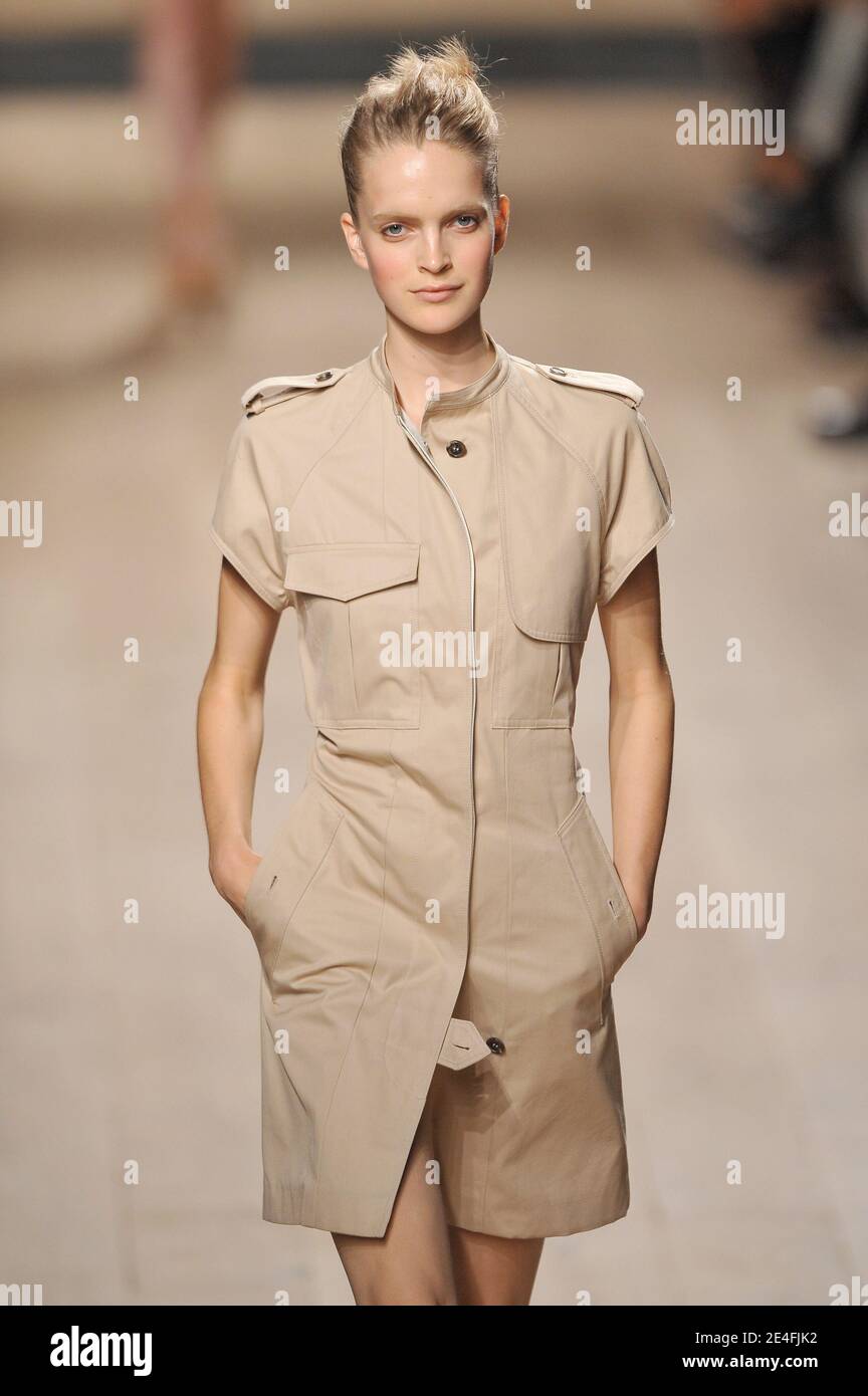 A model displays a creation for Celine Spring-Summer 2010 ready-to-wear ...