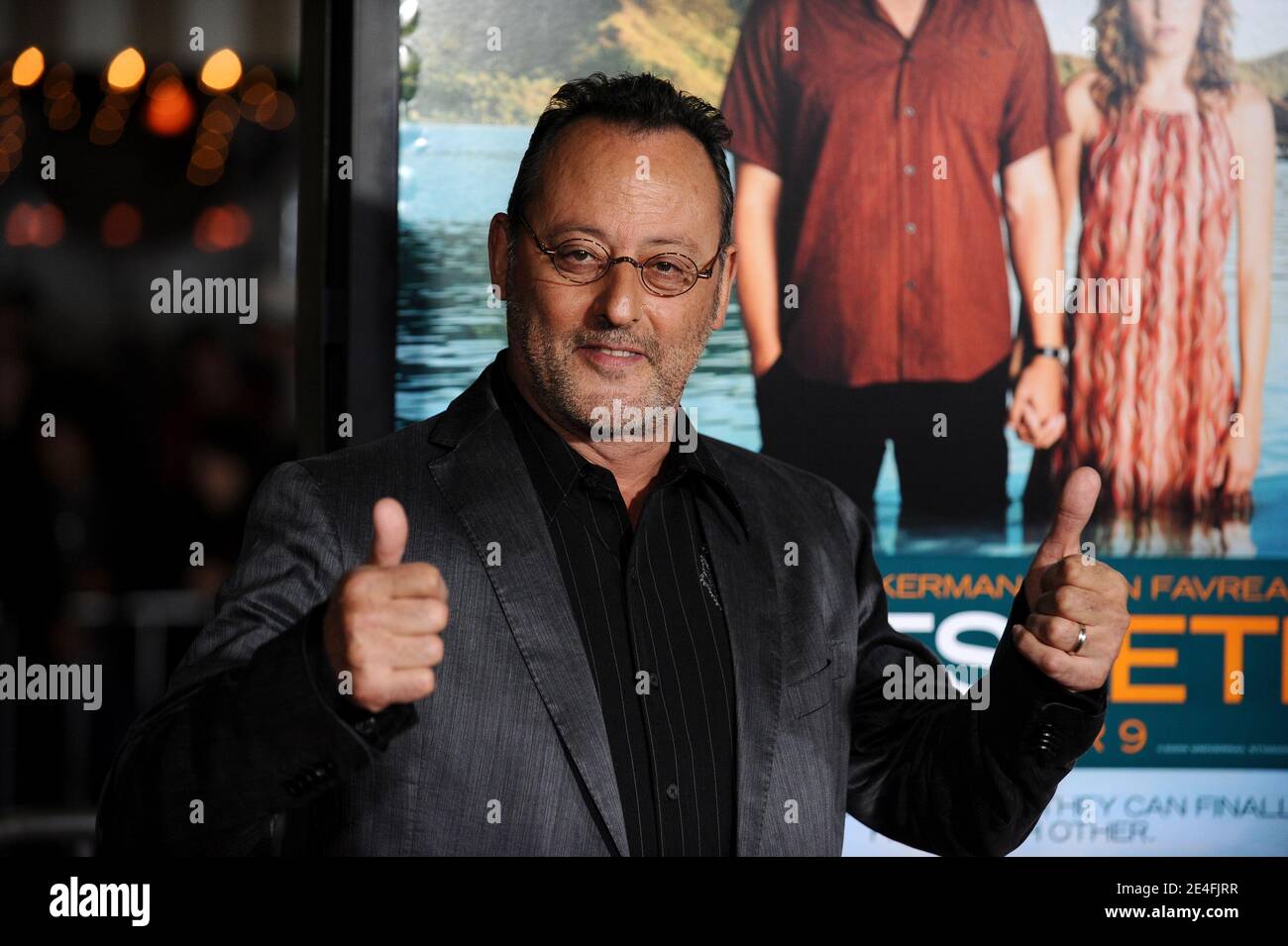 Jean Reno arriving for the premiere of 'Couples Retreat' held at the ...
