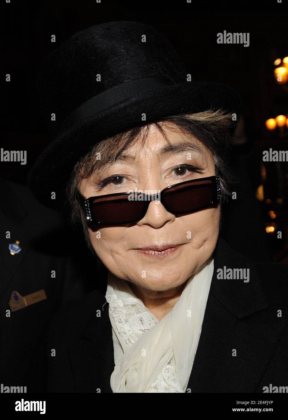 Yoko Ono arriving at the ritz Hotel in Paris, France on October 5, 2009 ...