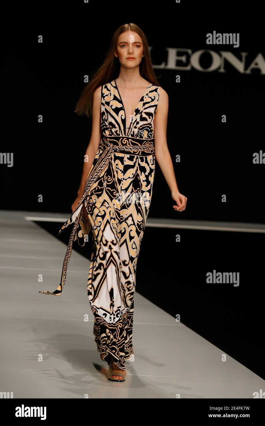 A model displays a creation for Leonard Spring-Summer 2010 ready-to ...