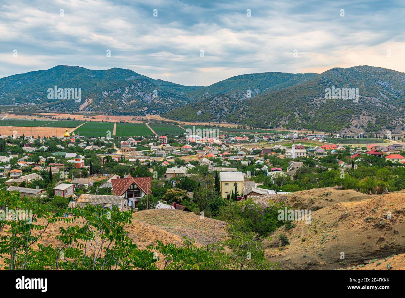 Russia village hills hi-res stock photography and images - Alamy