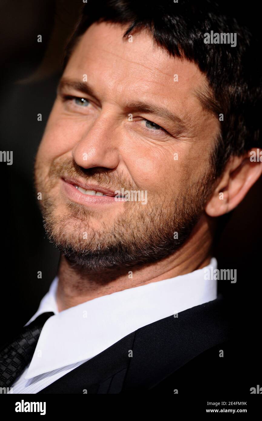 Gerard Butler arriving for the premiere of 'Law Abiding Citizen' held ...