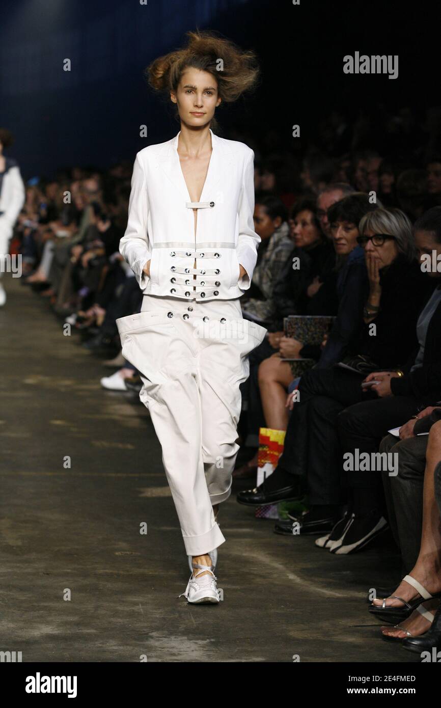 Designers Marithe et Francois Girbaud appear during their Spring-Summer ...
