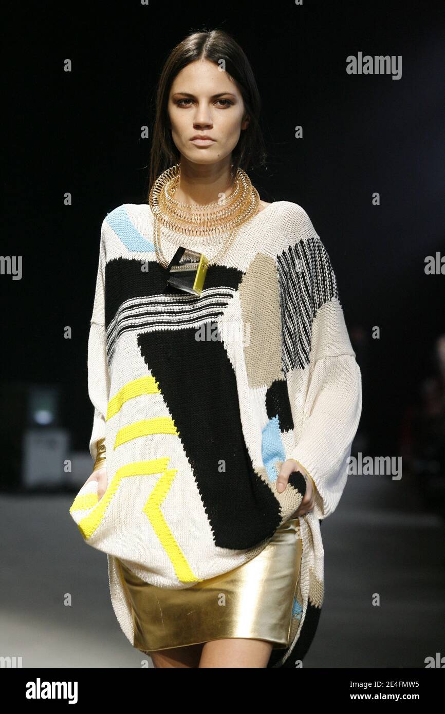 A model displays a creation for Junko Shimada Spring-Summer 2010 ready ...