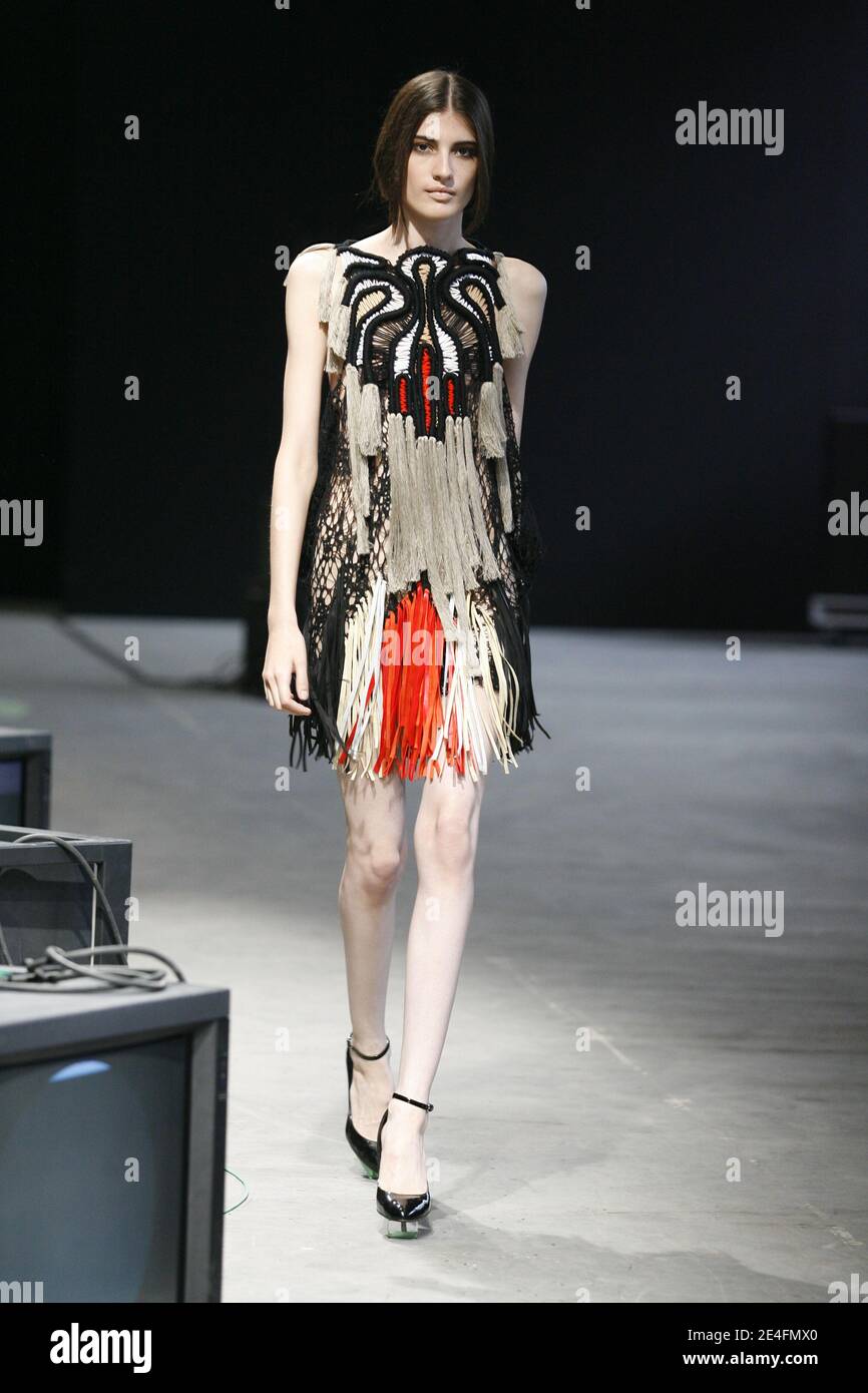 A model displays a creation for Junko Shimada Spring-Summer 2010 ready ...