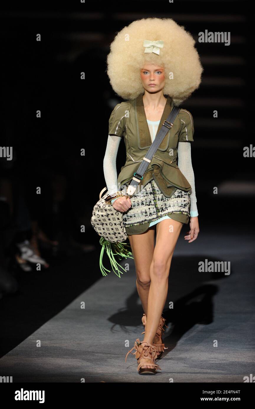 A model displays a creation by designer Marc Jacobs for Spring-Summer ...