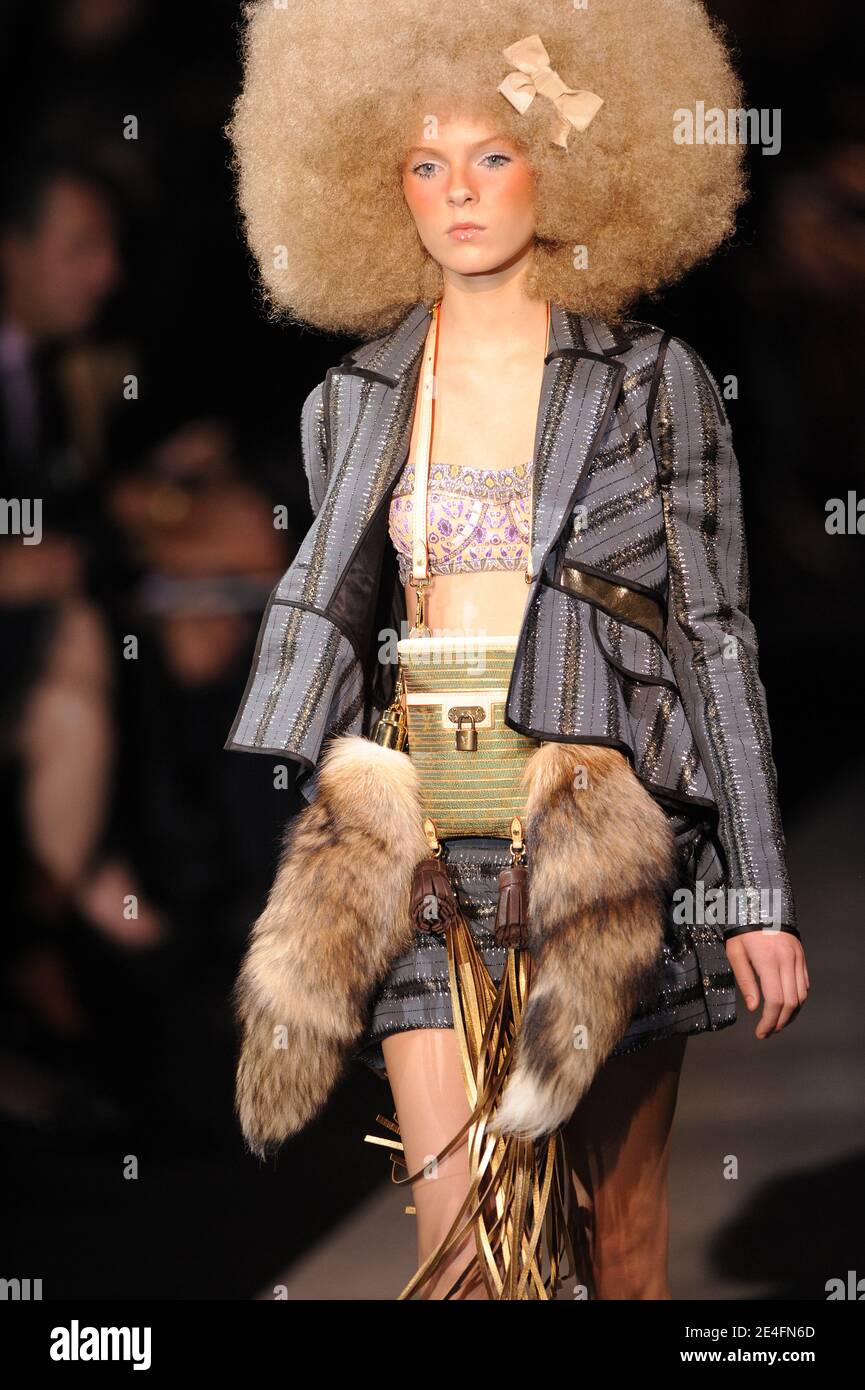 A model displays a creation by designer Marc Jacobs for Spring-Summer ...