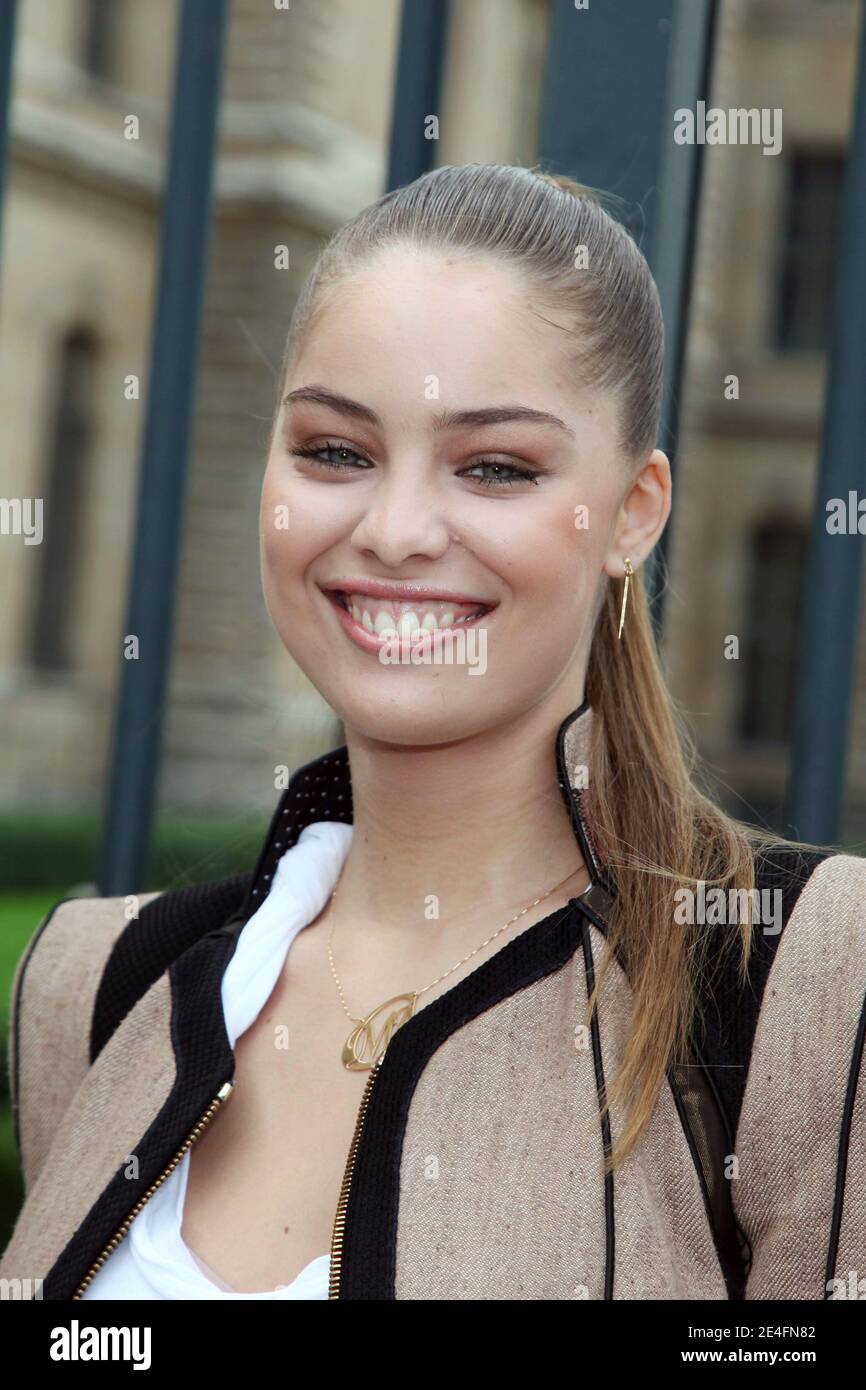 Marie-Ange Casta attending the Vuitton's Spring-Summer 2010 ready-to ...