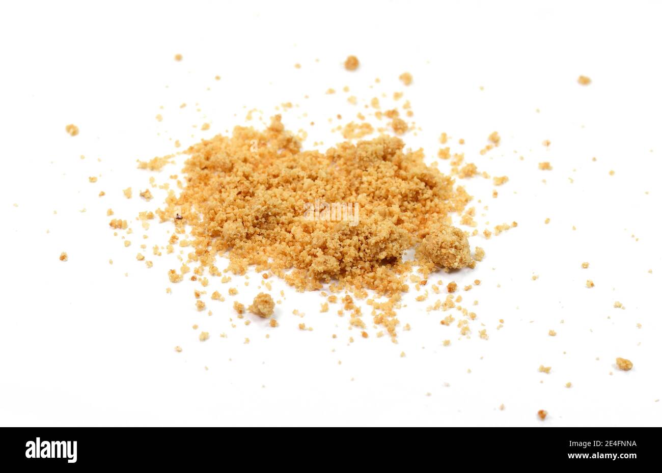 Peanut Butter Powder on a White Background. Ground peanuts Stock Photo ...