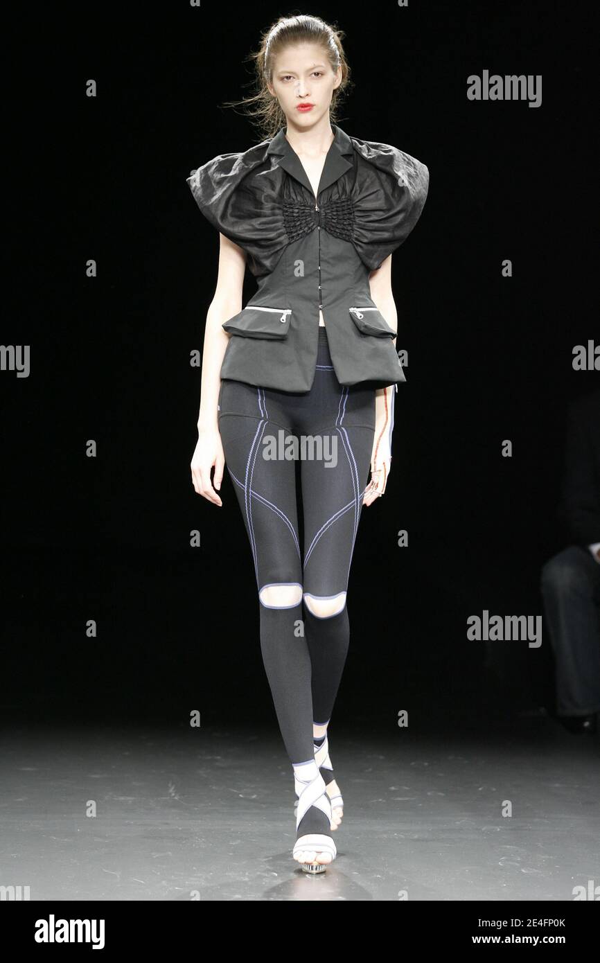 A model displays a creation by designer Wolfgang Joop for Wunderkind ...