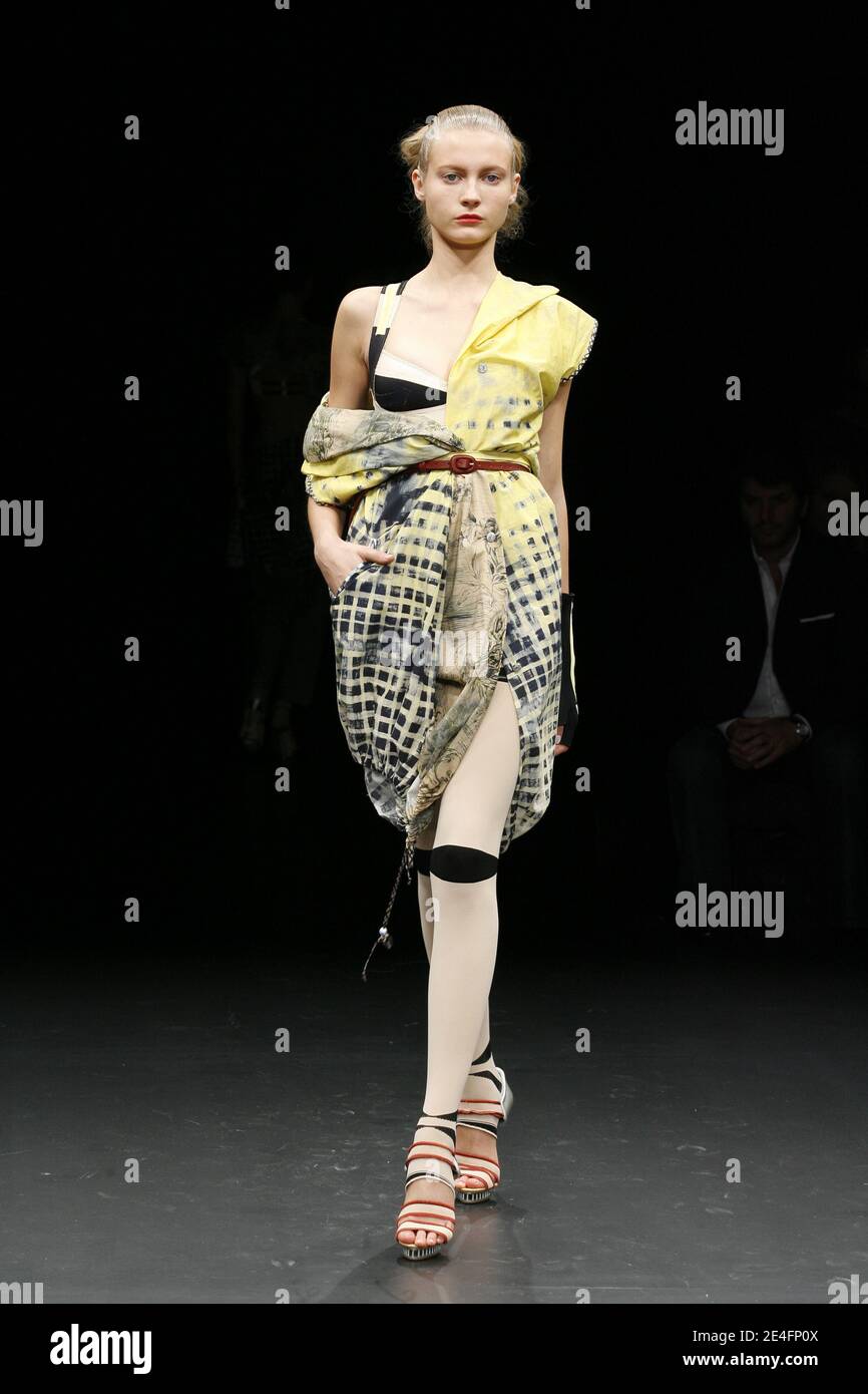 A model displays a creation by designer Wolfgang Joop for Wunderkind ...