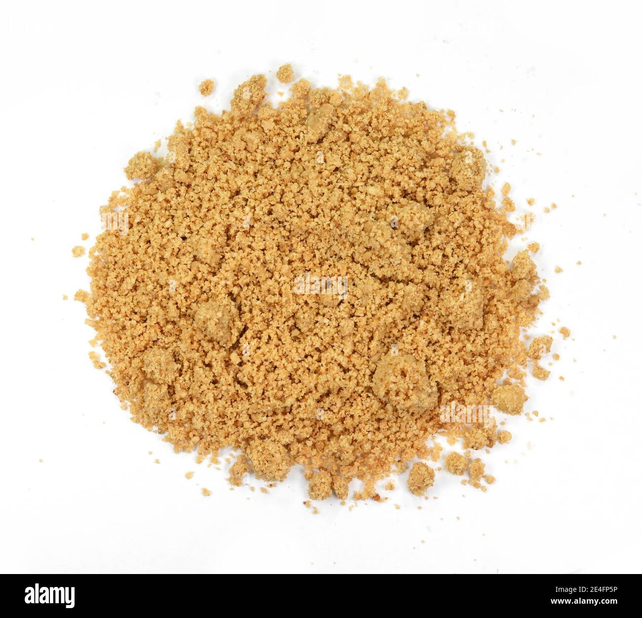 Peanut Butter Powder on a White Background. Ground peanuts Stock Photo ...