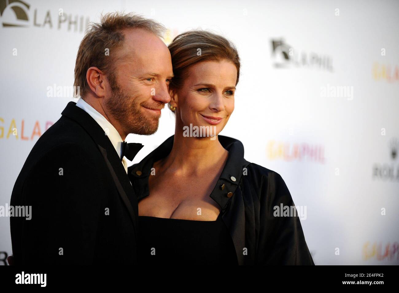 Rachel Griffiths and her husband Andrew Taylor arriving at the Los ...