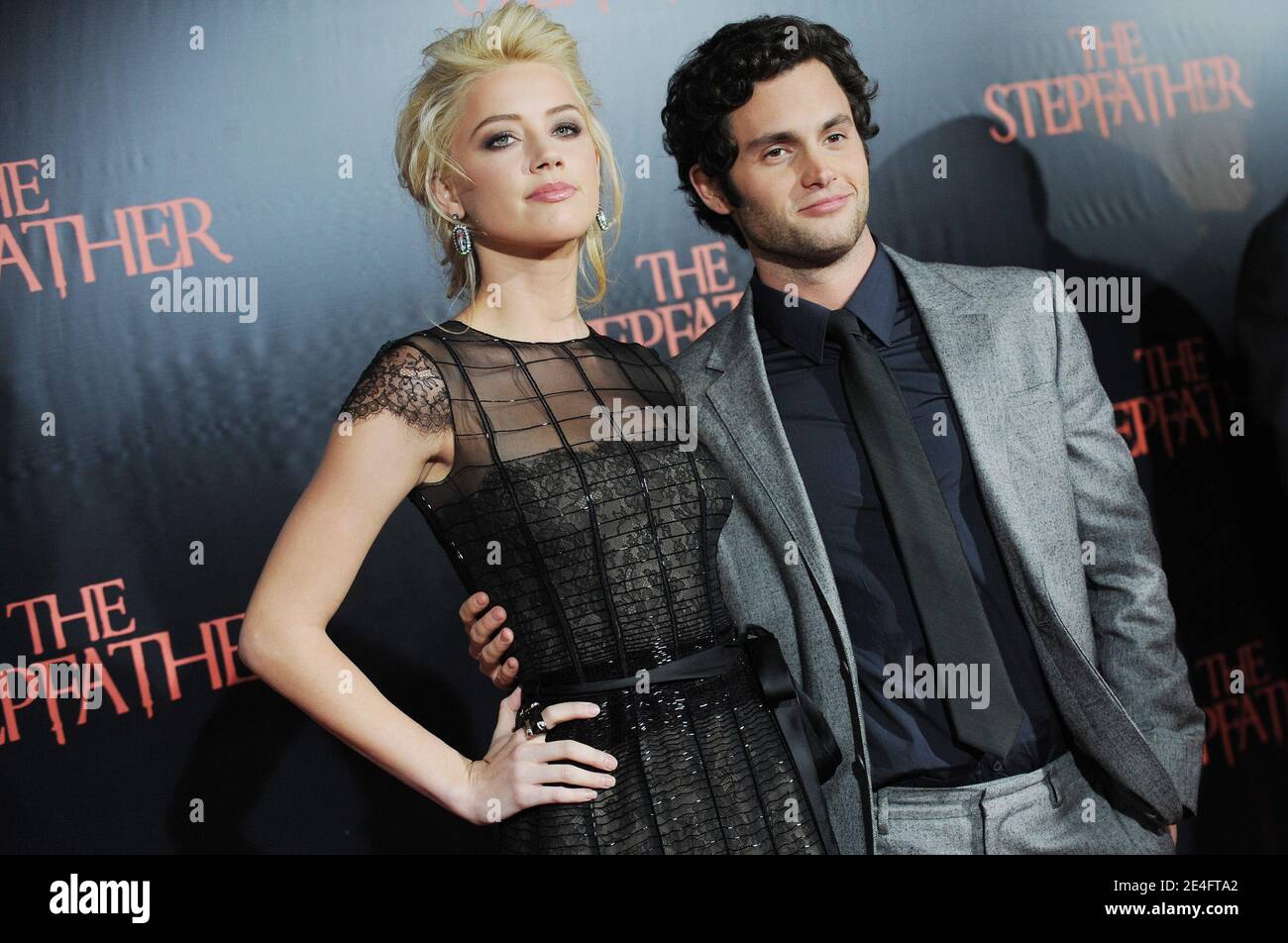 Amber heard and penn badgley hi-res stock photography and images - Alamy