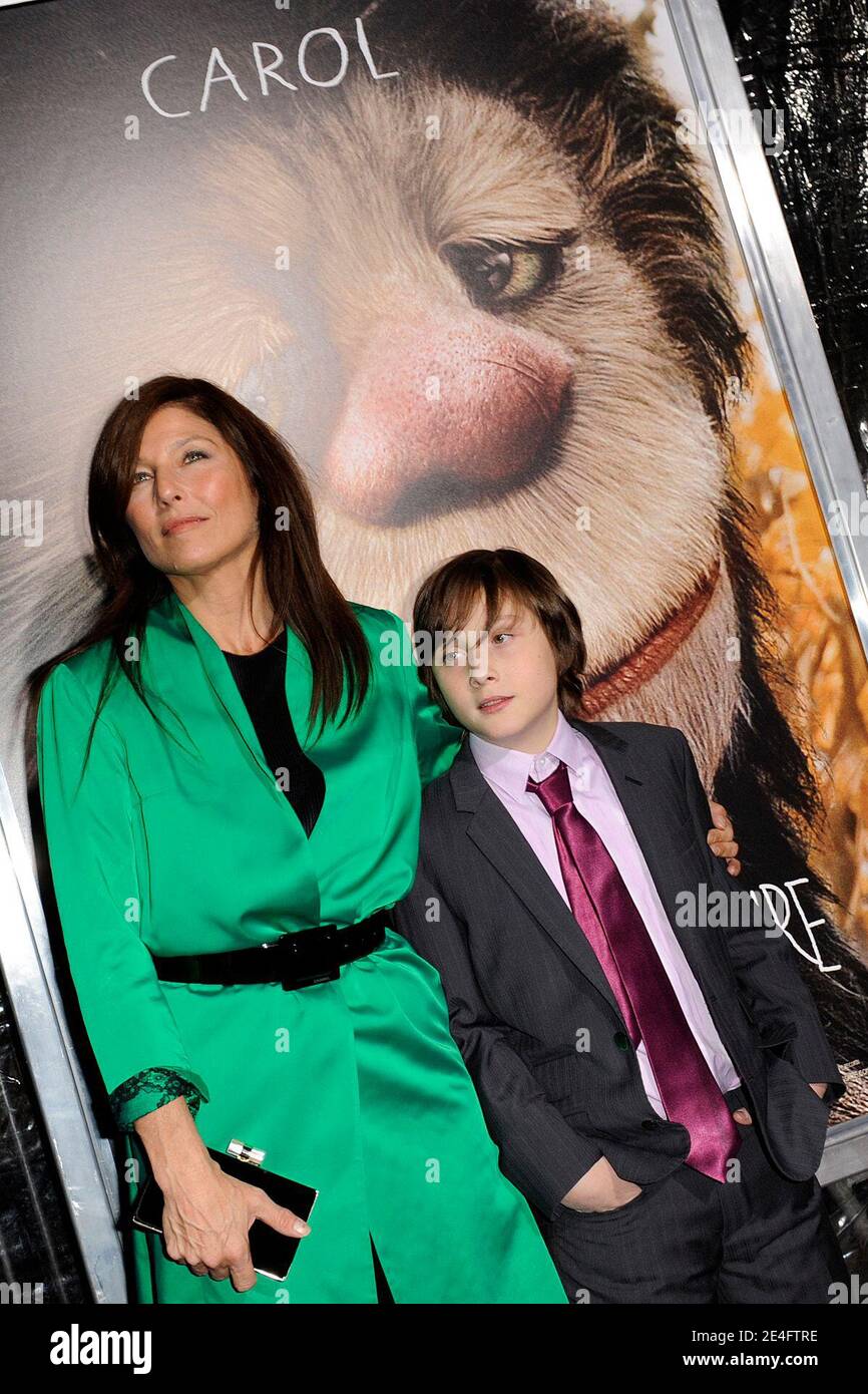 Max Records and Catherine Keener arriving for the NYC premiere of ...