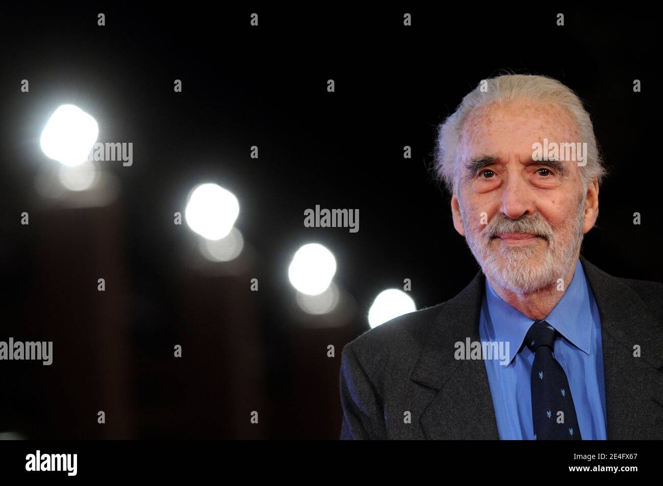 Actor Christopher Lee attends the film 'Triage' premiere at the 4th ...