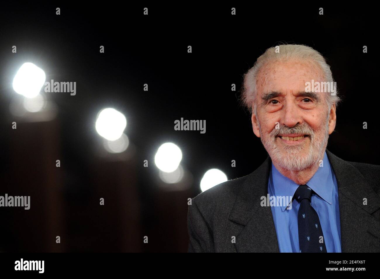 Actor Christopher Lee attends the film 'Triage' premiere at the 4th ...