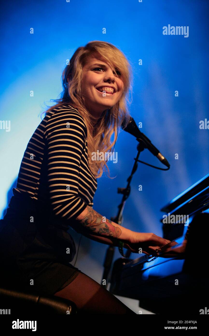 Canadian singer Beatrice Martin performs live with her band 'Coeur de ...
