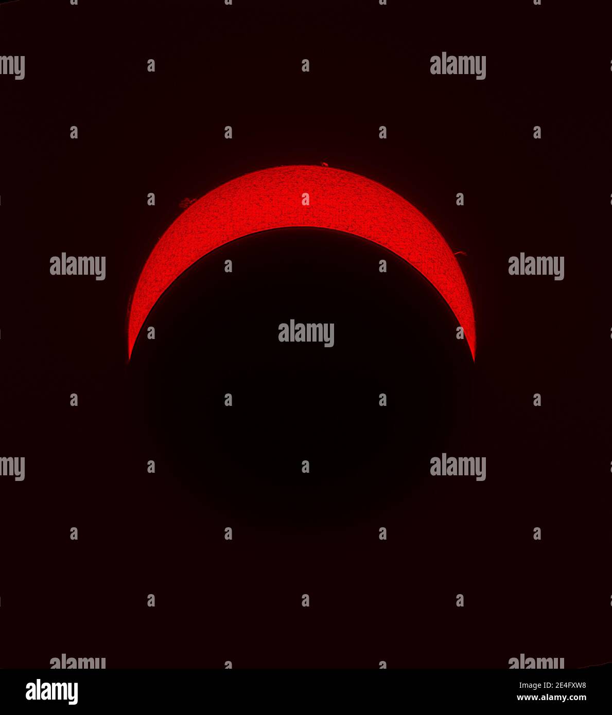 A view of the Sun during a Partial Solar Eclipse, an amazing view of ...